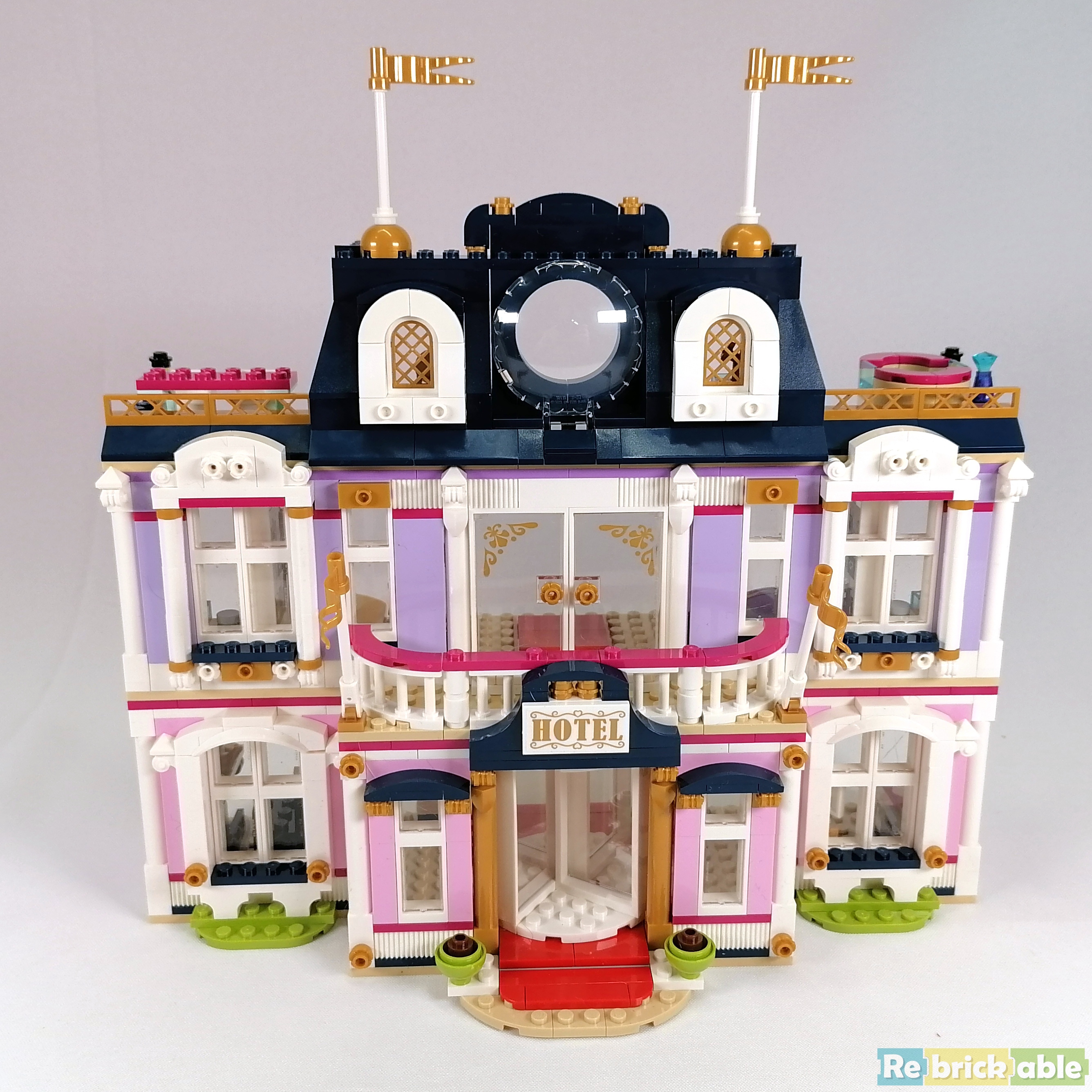 Review: 41684-1 - Heartlake City Grand Hotel | Rebrickable - Build with ...