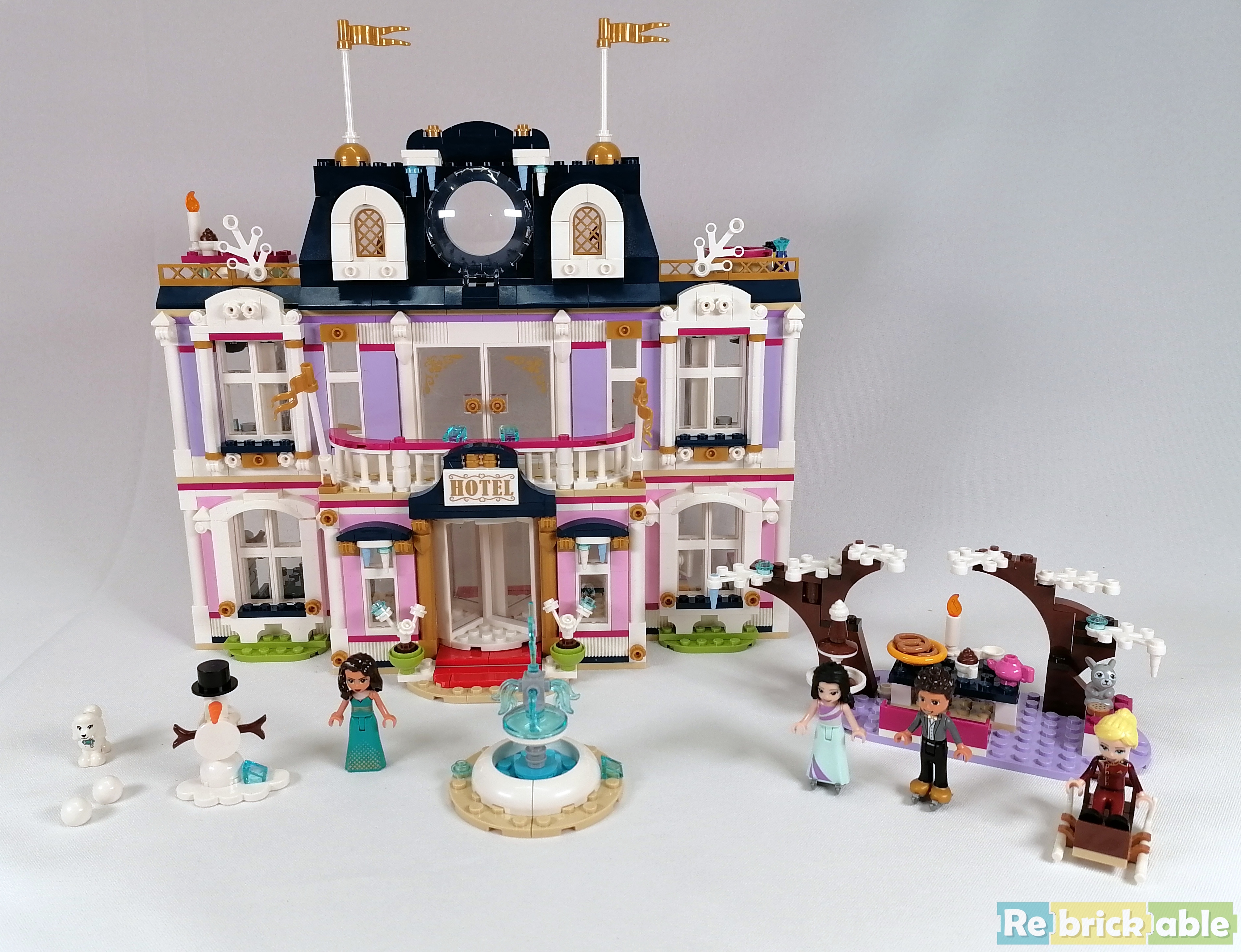 Review: 41684-1 - Heartlake City Grand Hotel | Rebrickable - Build with ...
