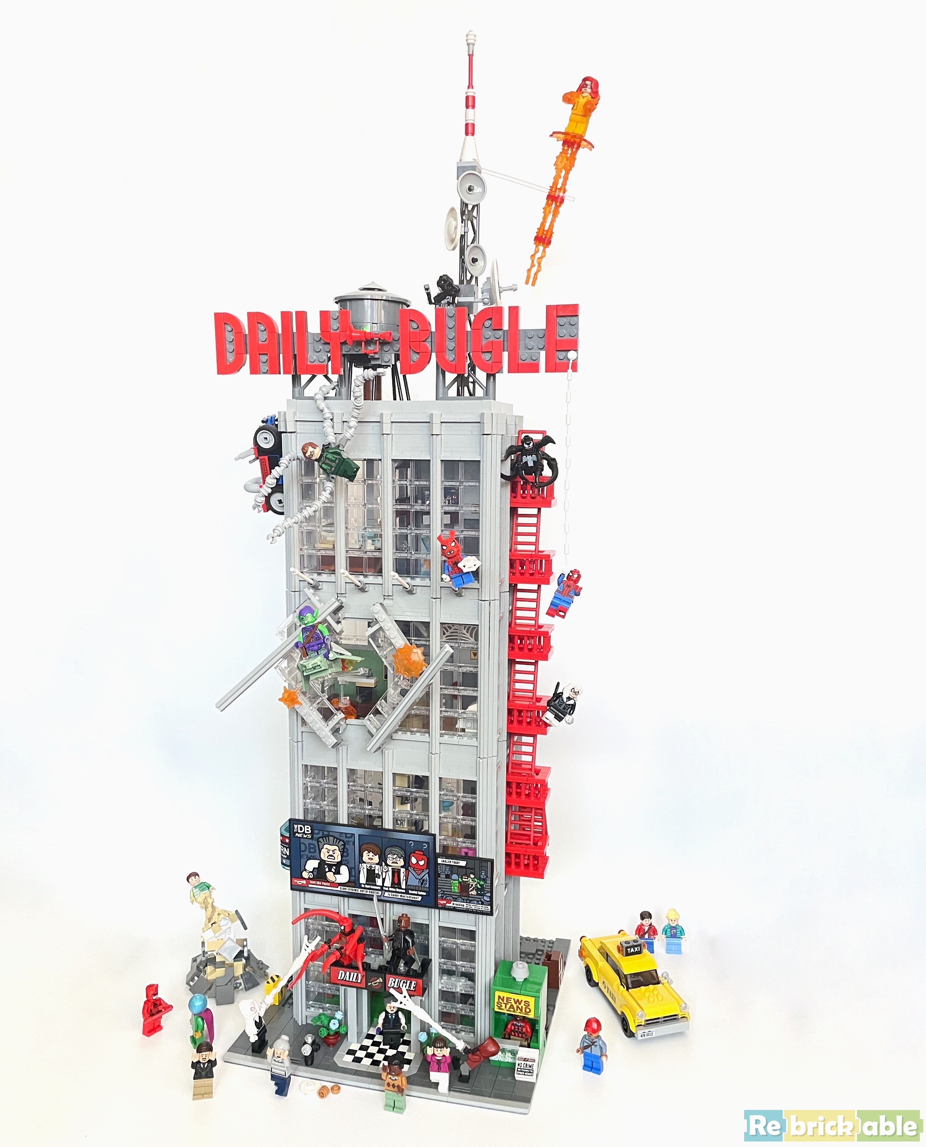 Review: 76178-1 - Daily Bugle: Part 2 - The Build | Rebrickable - Build ...