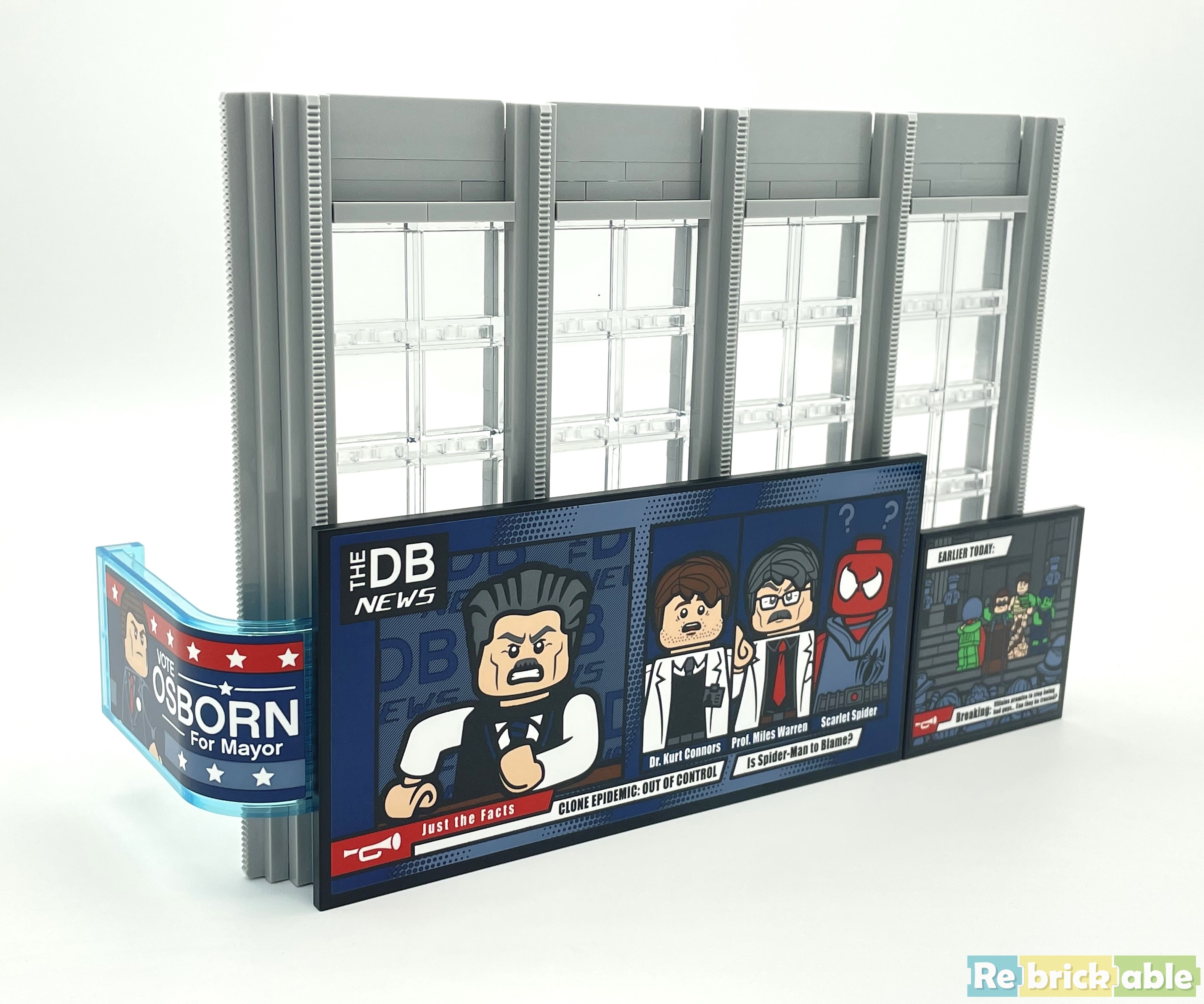 Review: 76178-1 - Daily Bugle: Part 2 - The Build | Rebrickable - Build ...