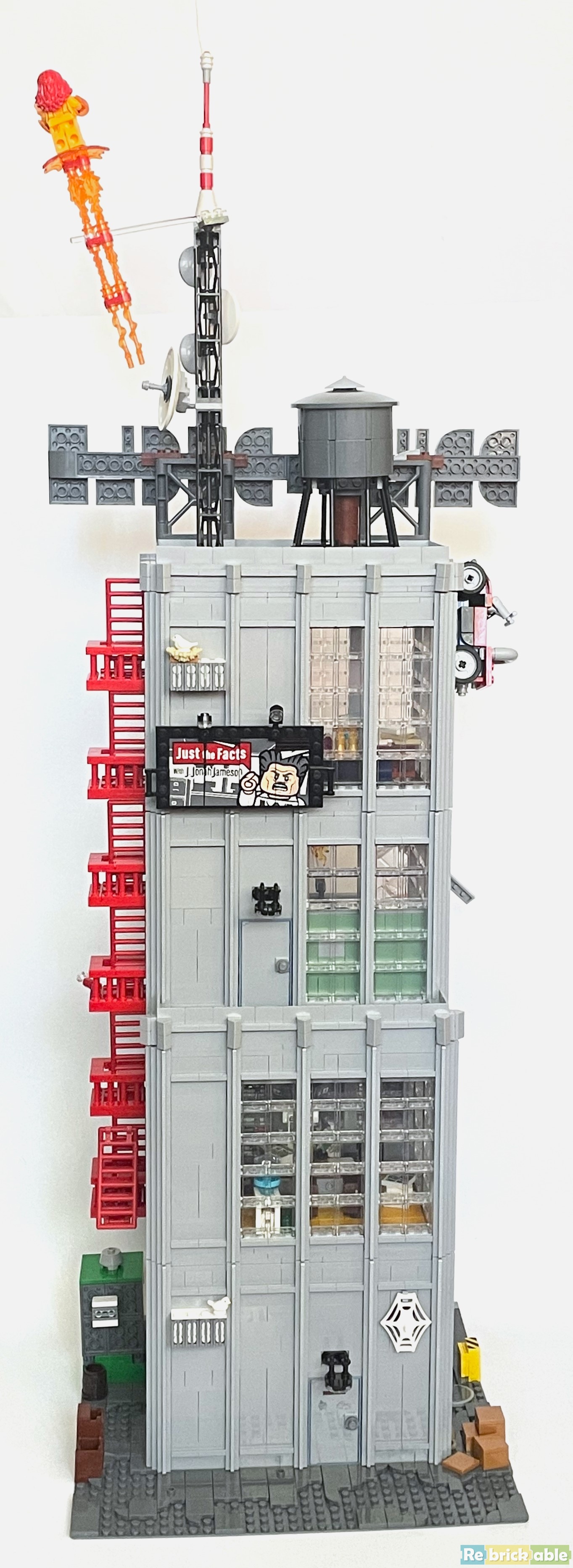 Review: 76178-1 - Daily Bugle: Part 2 - The Build | Rebrickable - Build ...