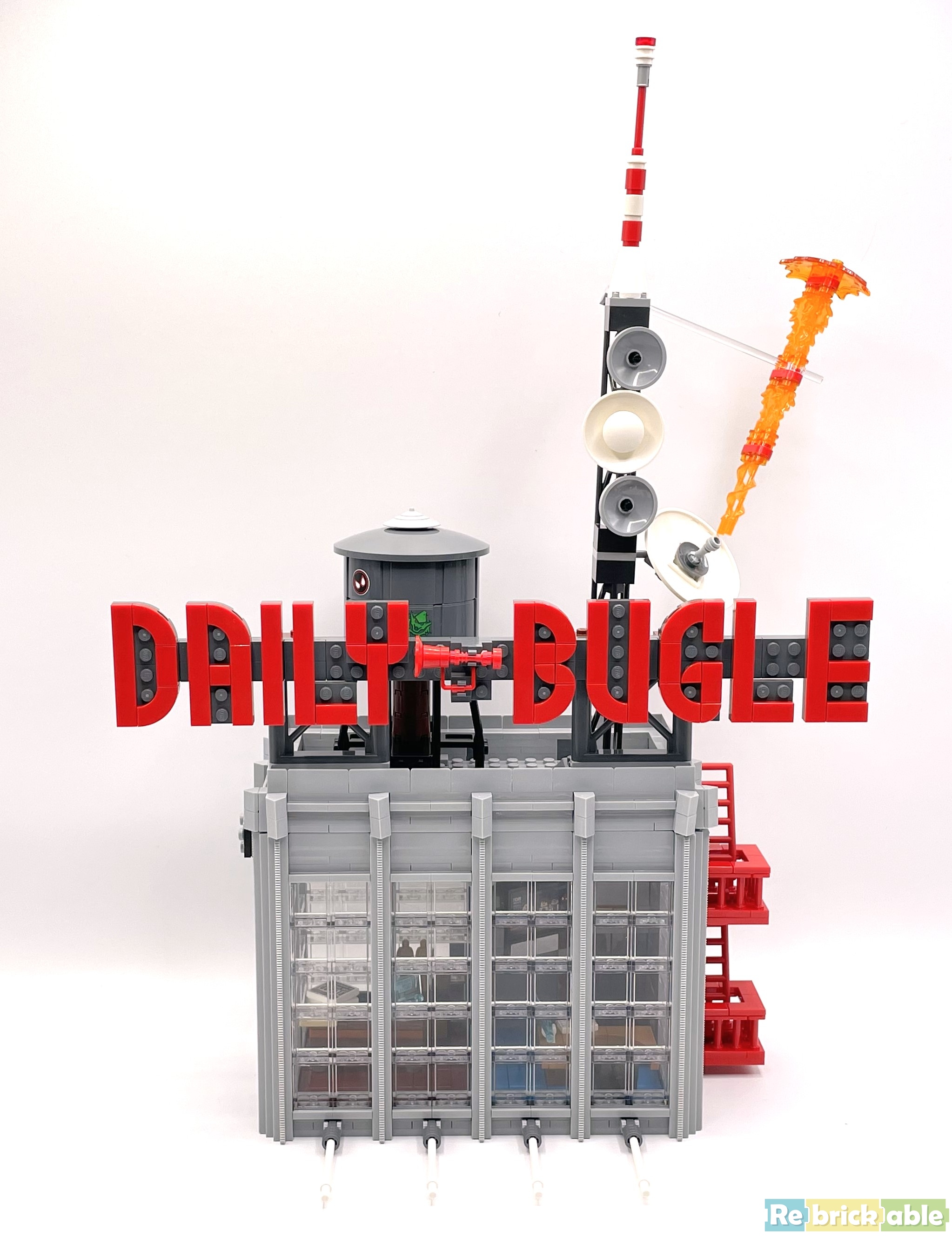 Review: 76178-1 - Daily Bugle: Part 2 - The Build | Rebrickable - Build ...