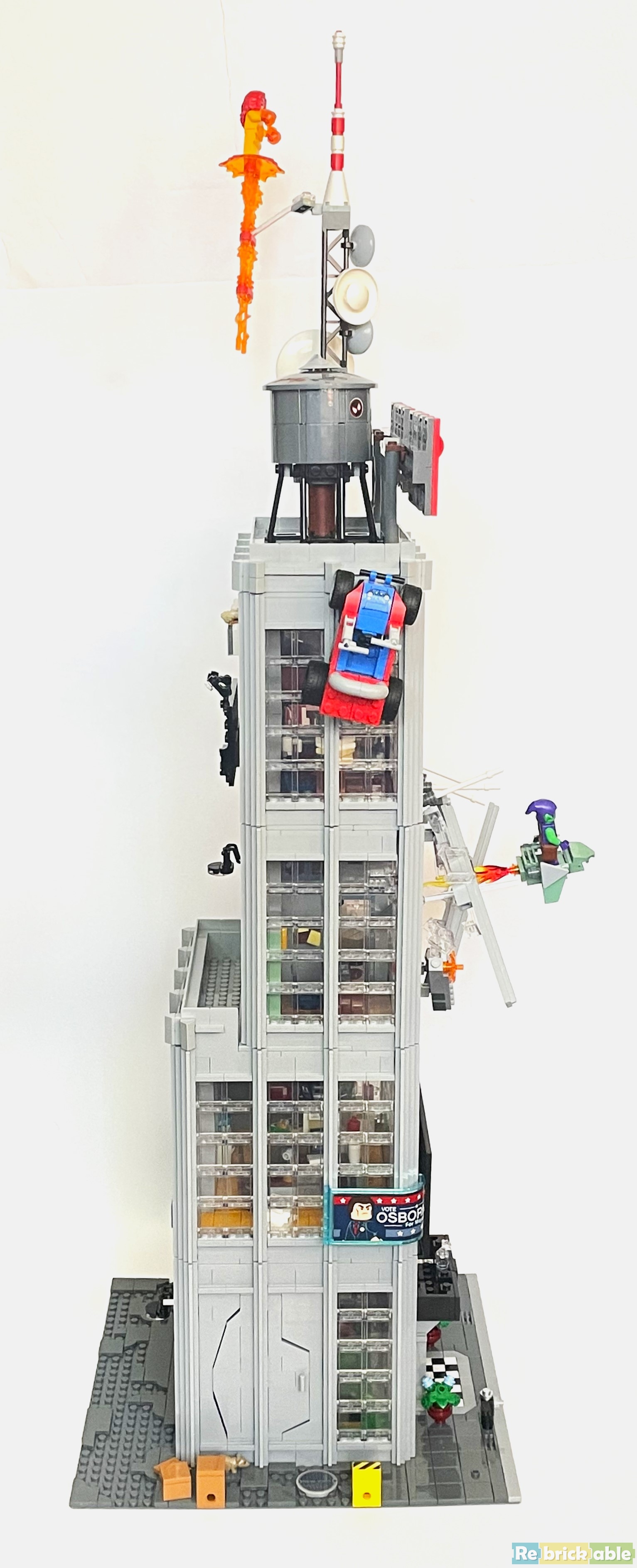Review: 76178-1 - Daily Bugle: Part 2 - The Build | Rebrickable - Build ...