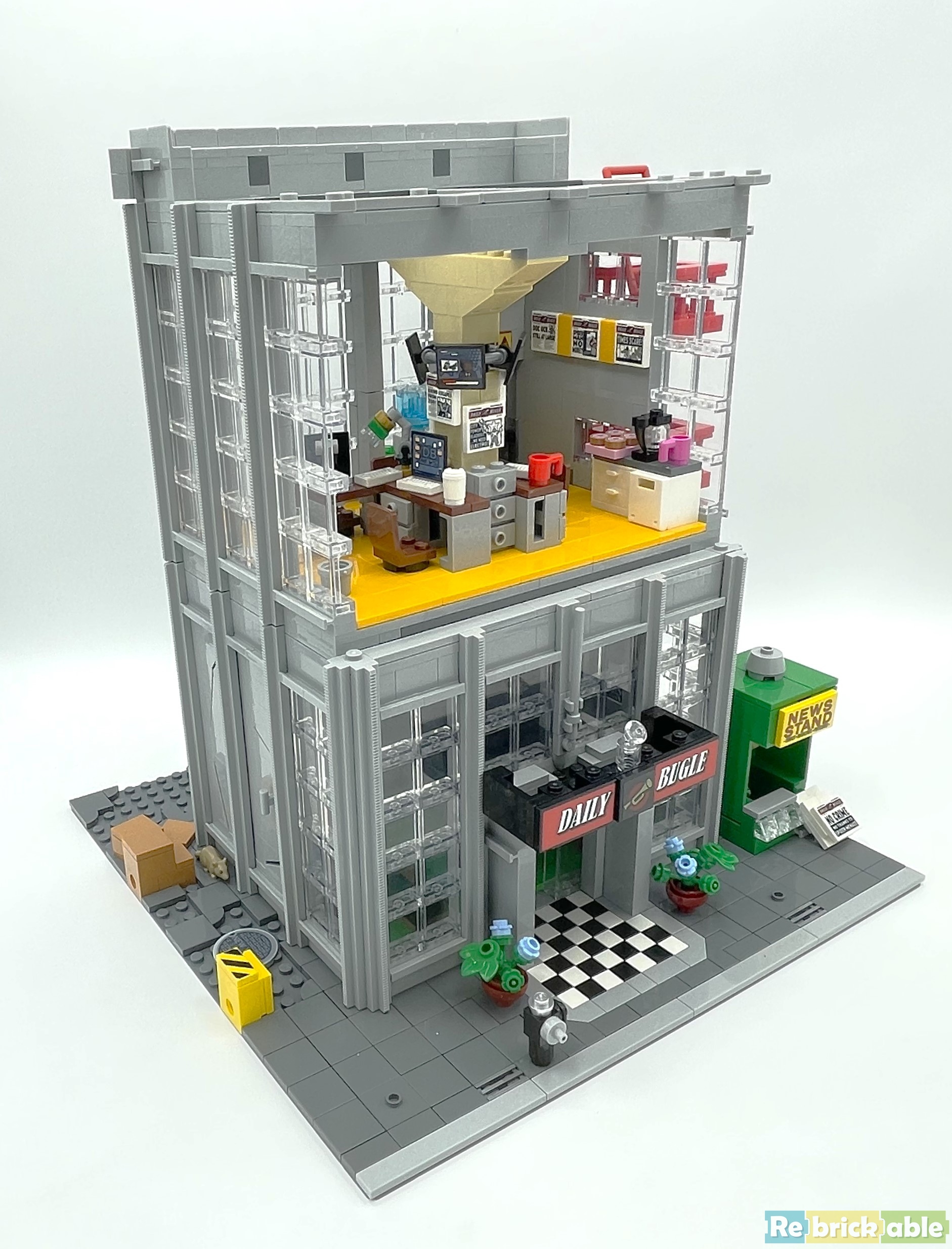 Review: 76178-1 - Daily Bugle: Part 2 - The Build | Rebrickable - Build ...