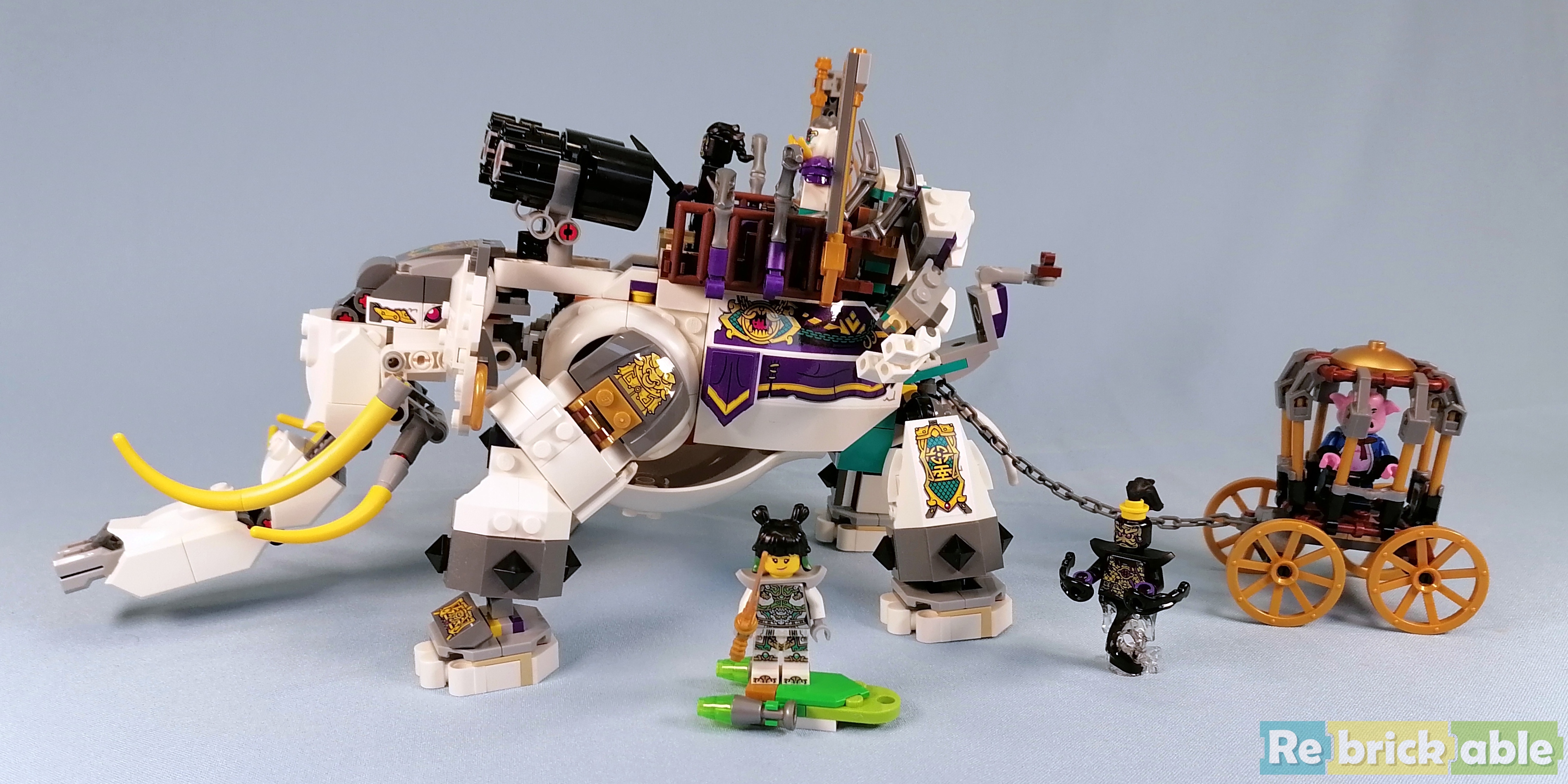 Review: 80043-1 - Yellow Tusk Elephant | Rebrickable - Build with LEGO