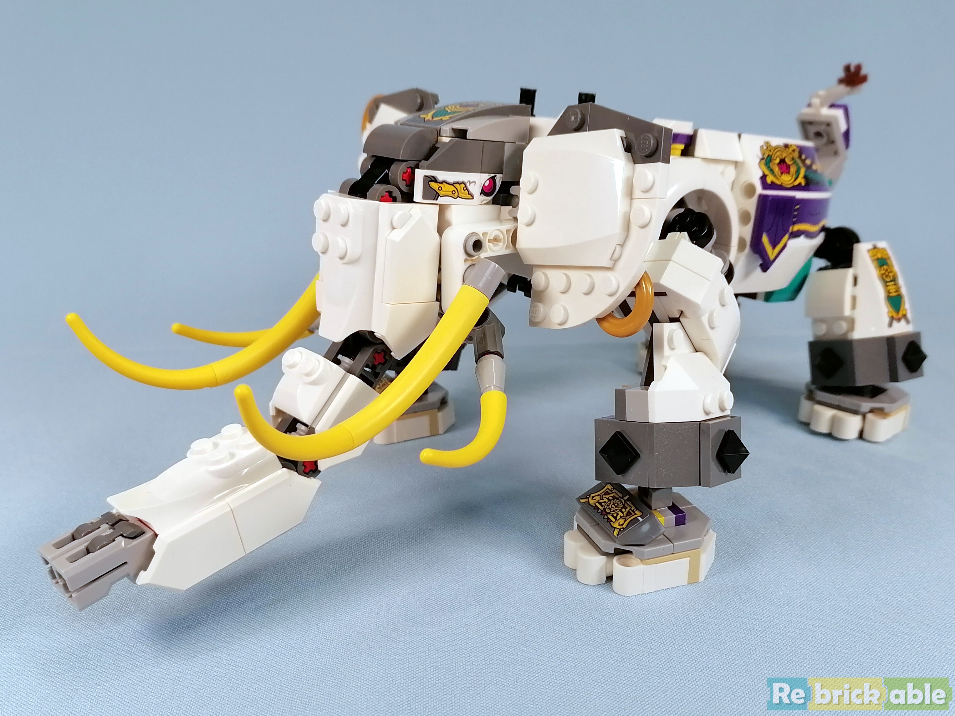 Review: 80043-1 - Yellow Tusk Elephant | Rebrickable - Build with LEGO