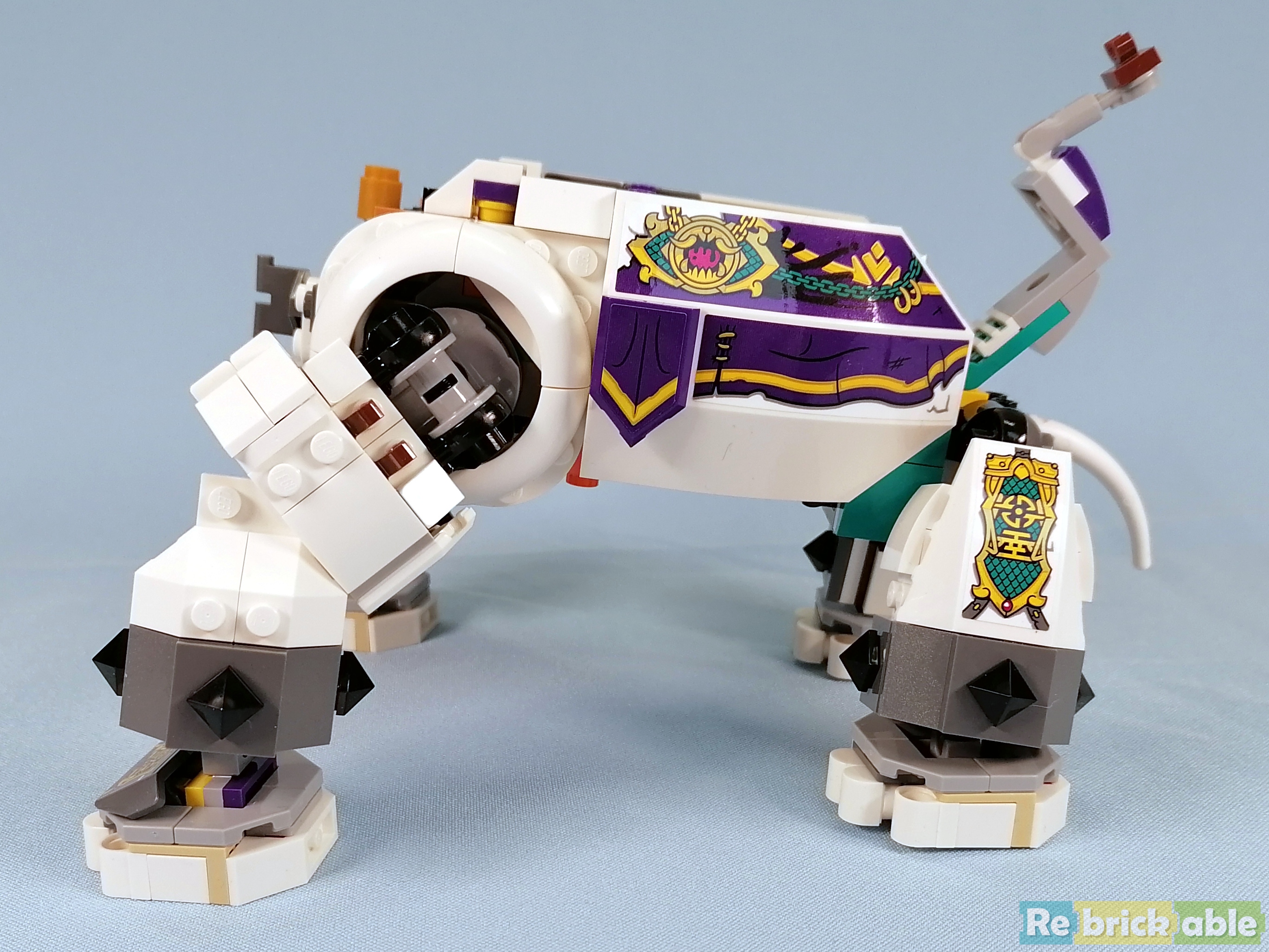 Review: 80043-1 - Yellow Tusk Elephant | Rebrickable - Build with LEGO