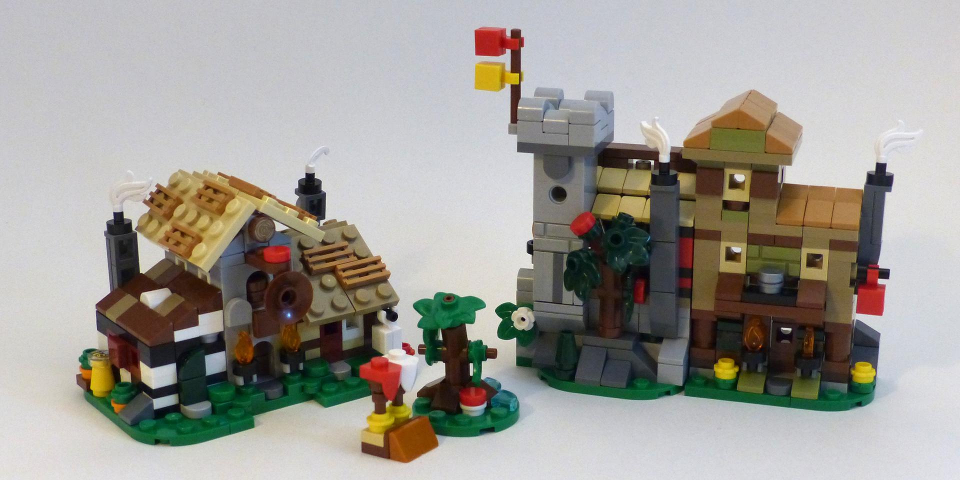 MOC Review: christromans' Mini Medieval Town Square | Rebrickable ...
