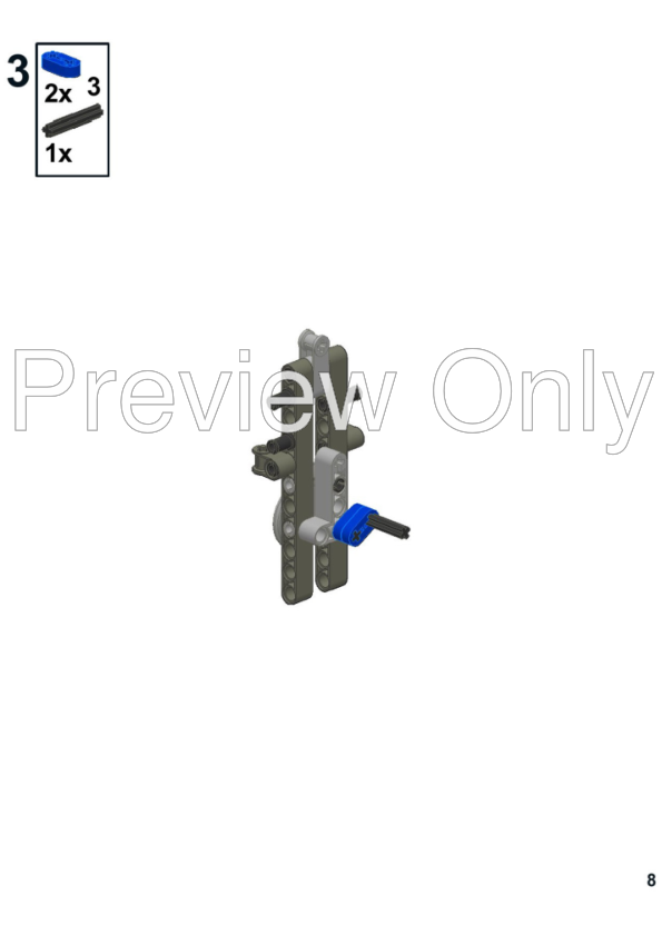 LEGO MOC Lego Pneumatic Engine 3 In-line by Nico71 | Rebrickable ...