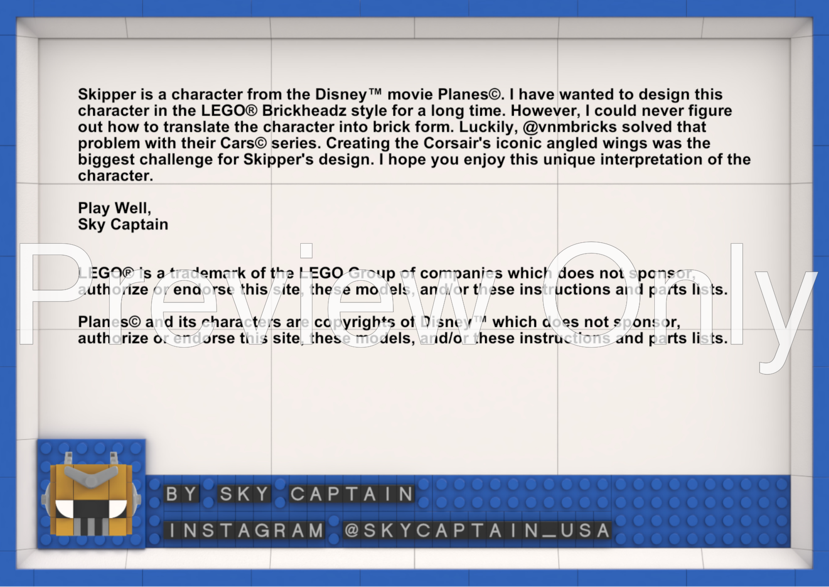 LEGO MOC Skipper by SkyCaptain | Rebrickable - Build with LEGO