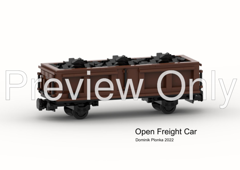 LEGO MOC Open Freight Wagon (8w) by copernicus508 | Rebrickable - Build ...