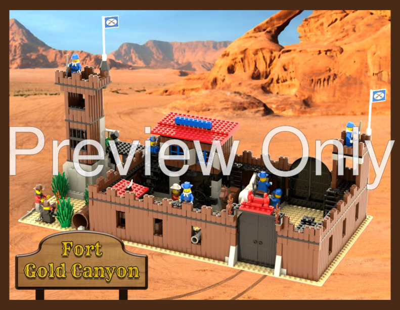 LEGO MOC Fort Gold Canyon by danbru1989 | Rebrickable - Build with LEGO