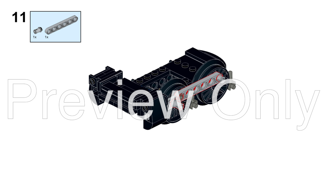 LEGO MOC 1:48 New York Central 2-4-4T Suburban Tank Engine (Powered Up ...