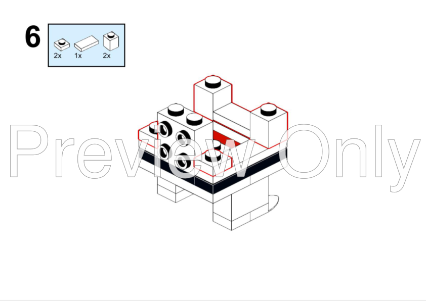 LEGO MOC Space Ghost - Brickheadz by sharle | Rebrickable - Build with LEGO