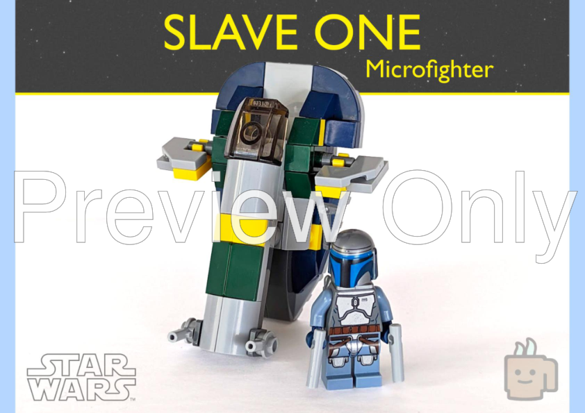 LEGO MOC Slave One Microfighter (Jango's) by lego_coffee | Rebrickable ...