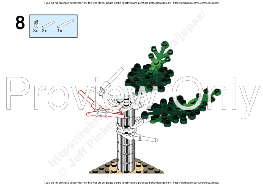 LEGO MOC Whitebark Pine Set by jepaz | Rebrickable - Build with LEGO