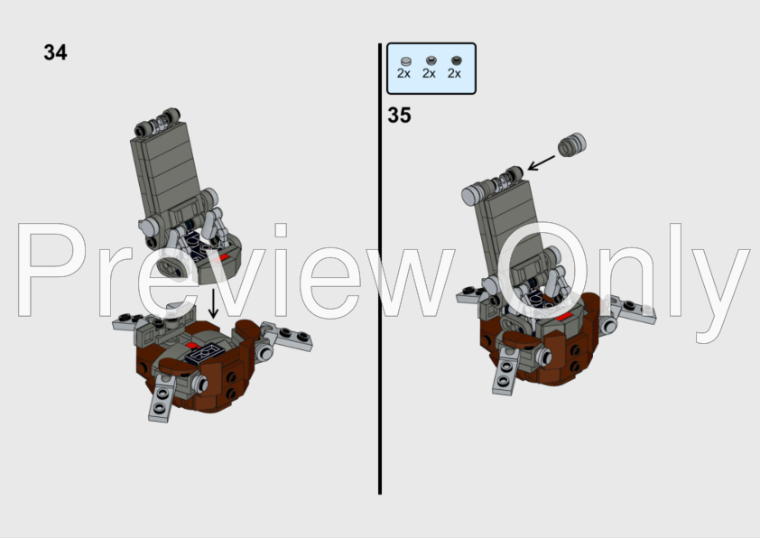 LEGO MOC UCS Droideka by lazyguineapig | Rebrickable - Build with LEGO