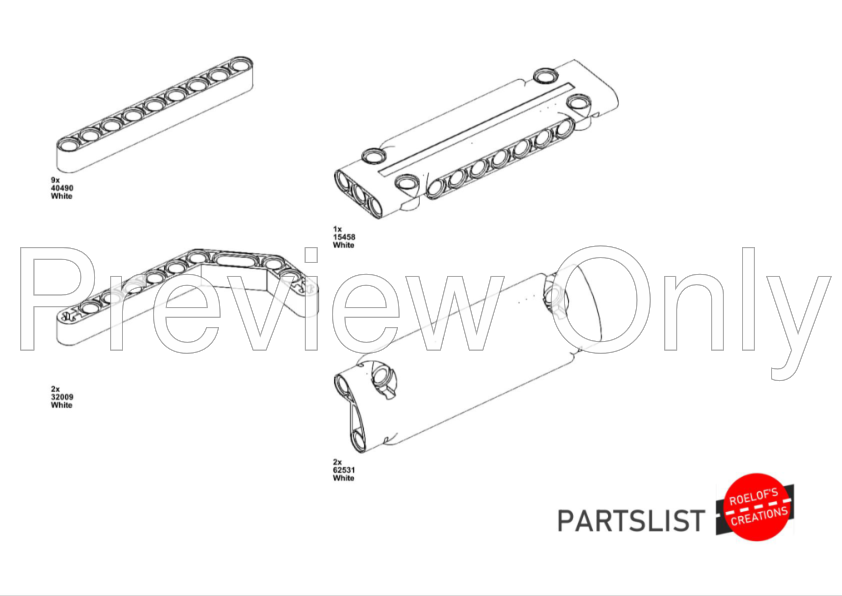 LEGO MOC 42096 B-model GOLFCAR by Roelofs Creations | Rebrickable ...