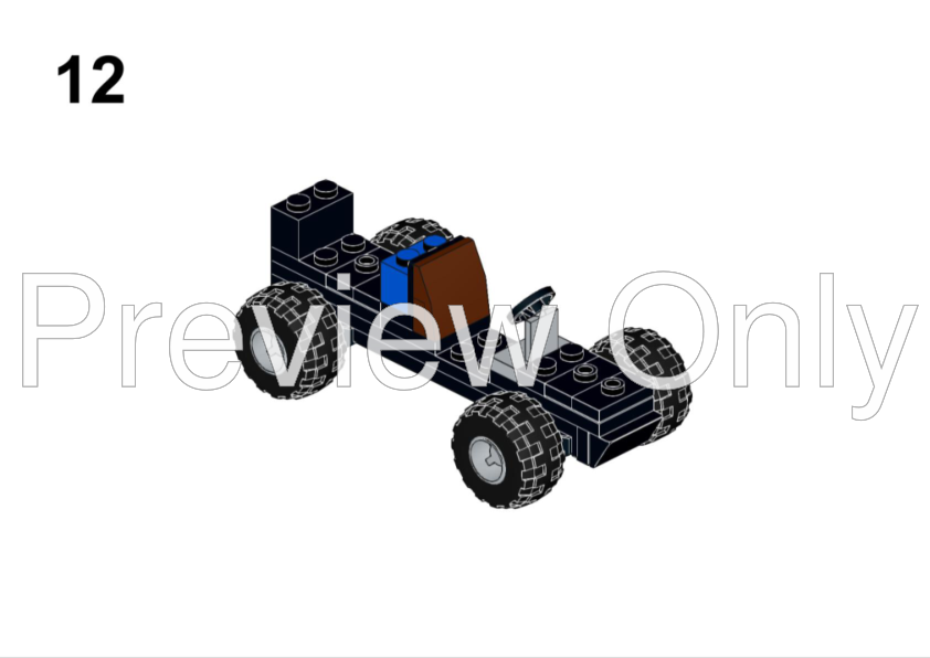 Lego Moc 5 Wide Toy Fj Cruiser By Ibrickeditup Rebrickable Build