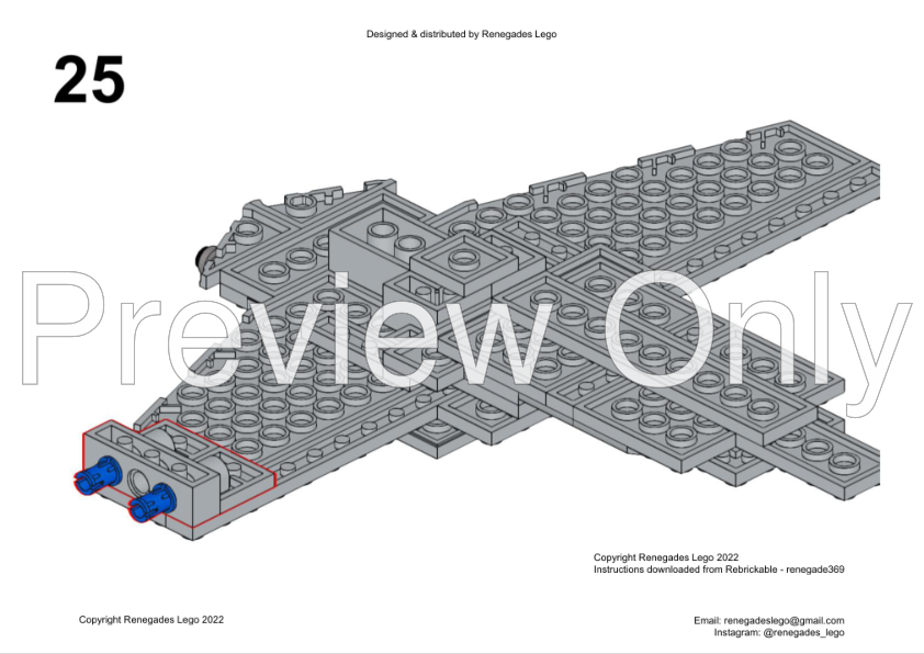 LEGO MOC Mando N-1 Starfighter by renegade369 | Rebrickable - Build ...