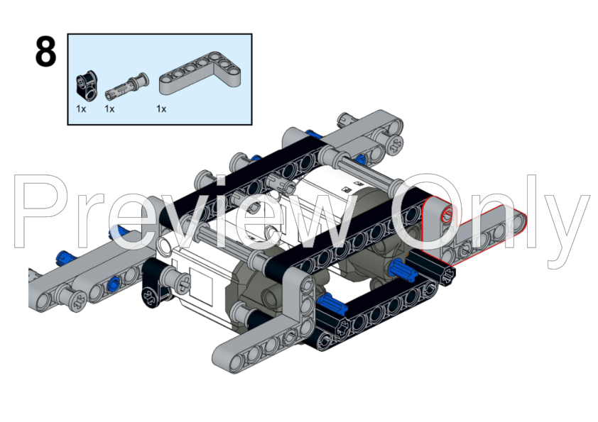 LEGO MOC Compact Excavator RC by SF_Bricks | Rebrickable - Build with LEGO
