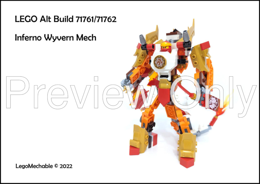 LEGO MOC Inferno Wyvern Mech by LegoMechable | Rebrickable - Build with ...