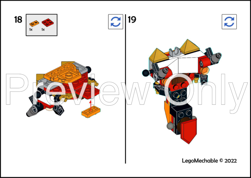 LEGO MOC Inferno Wyvern Mech by LegoMechable | Rebrickable - Build with ...