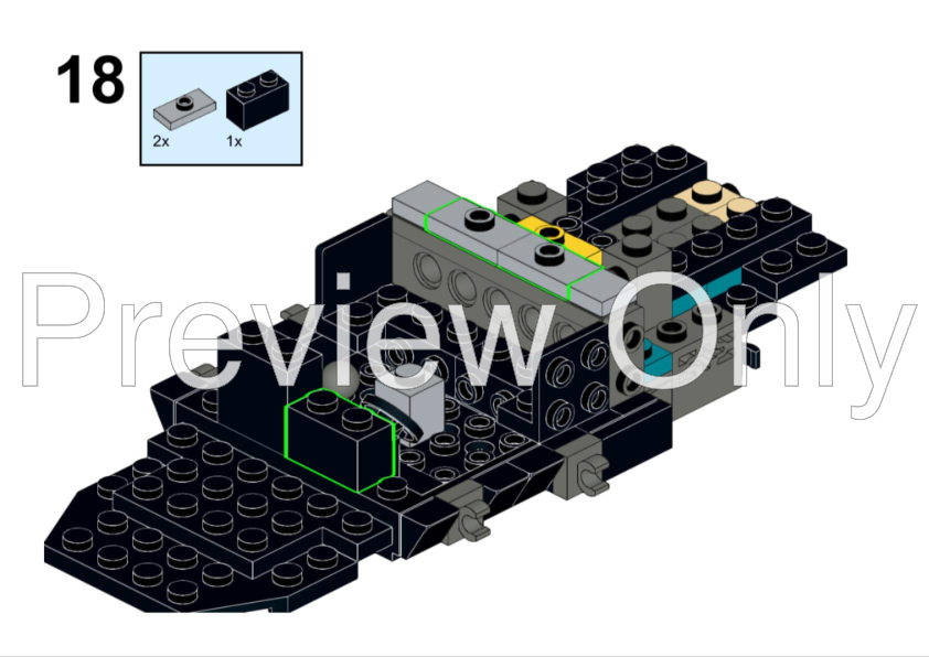 LEGO MOC 76909 DeLorean Time Machine by KMPMOCS | Rebrickable - Build ...