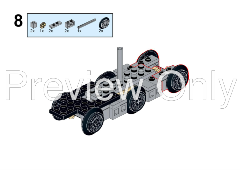 LEGO MOC Union Pacific GE 8500 GTEL by jepaz | Rebrickable - Build with ...