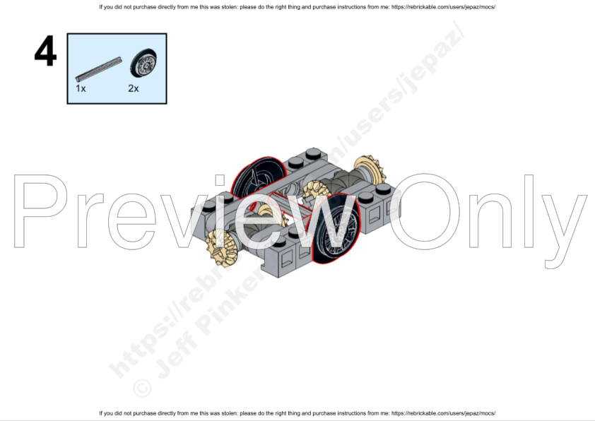 LEGO MOC Union Pacific GE 8500 GTEL Fuel Tender Only by jepaz ...
