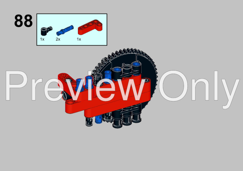 LEGO MOC 1:17 Red Combine Harvester with Leveling System by Mani91 ...