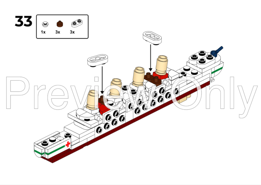 LEGO MOC HMHS Britannic by The Bobby Brix Channel | Rebrickable - Build ...