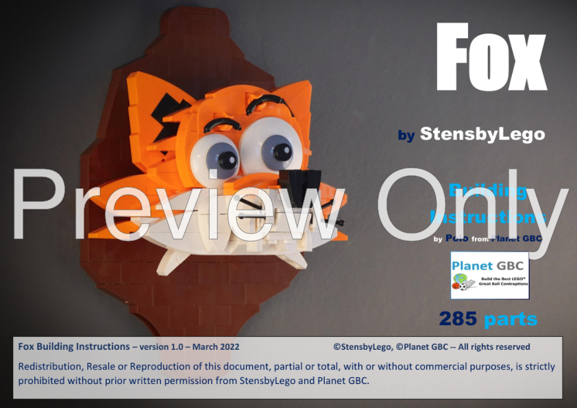 LEGO MOC Fox, by StensbyLego by Planet GBC | Rebrickable - Build with LEGO