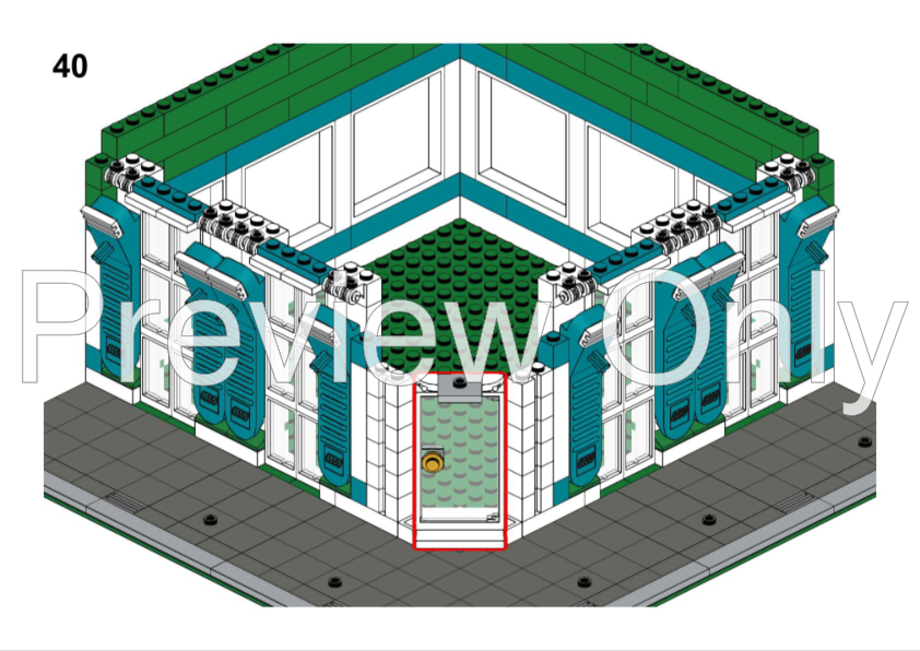 LEGO MOC Turquoise Separator Corner Facade by Brick Artisan ...