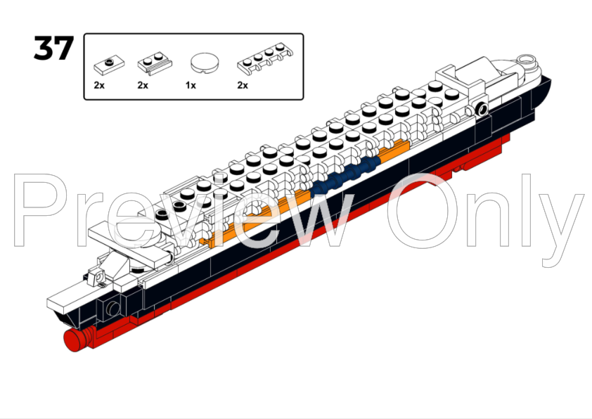 LEGO MOC RMS Queen Mary 2 by The Bobby Brix Channel | Rebrickable ...
