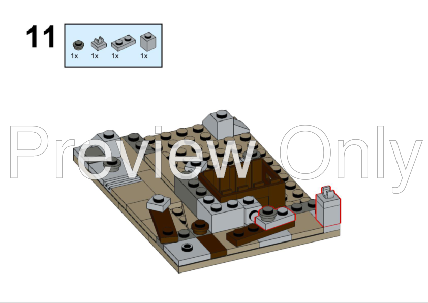 LEGO MOC Military Scene Ⅰ: Ruins by Knight_Bricks | Rebrickable - Build ...
