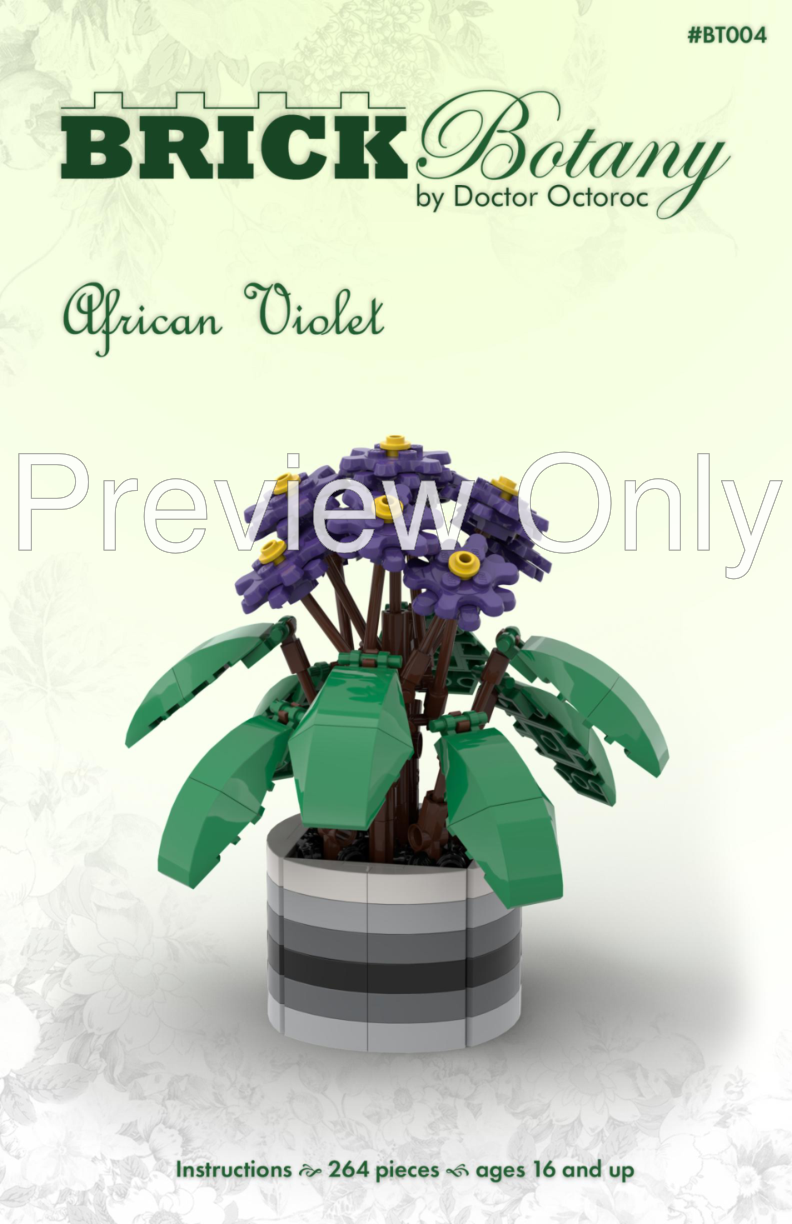 LEGO MOC African Violet (BT004) by DoctorOctoroc | Rebrickable - Build ...
