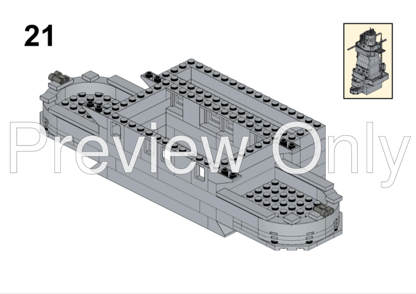 LEGO MOC Admiral Graf Spee conning tower by Your Brick Guy ...