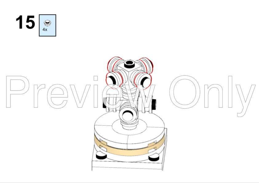 LEGO MOC Minifigure scale Roman column by Coland | Rebrickable - Build ...