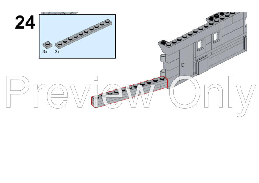 LEGO MOC Admiral Graf Spee rear superstructure by Your Brick Guy ...