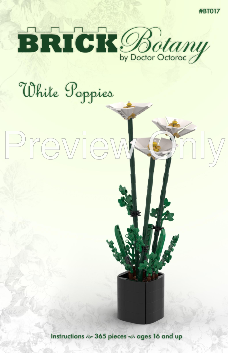 LEGO MOC White Poppies (BT017) by DoctorOctoroc | Rebrickable - Build ...