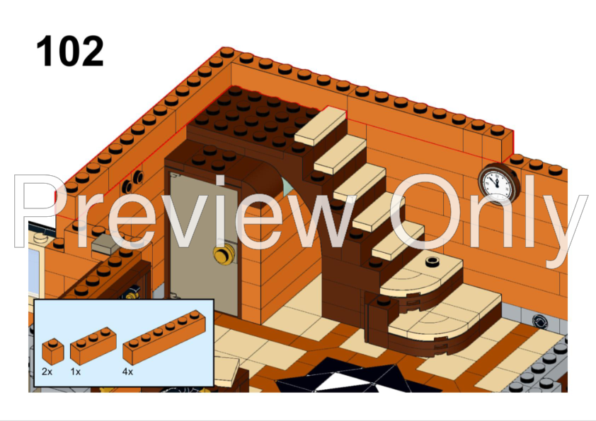 LEGO MOC Corner Boutique Hotel by Stonewall Bricks | Rebrickable ...