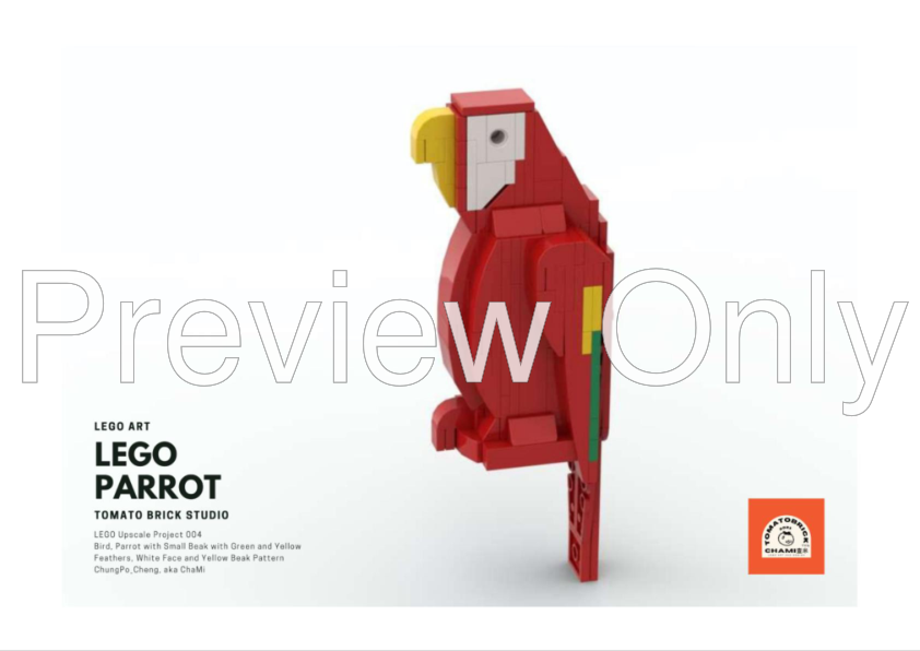 LEGO MOC LEGO Parrot Upscaled by ChungPo_Cheng | Rebrickable - Build ...
