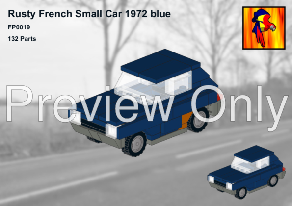 LEGO MOC Rusty French Small Car 1972 - Renault 5 by flamingparrot ...