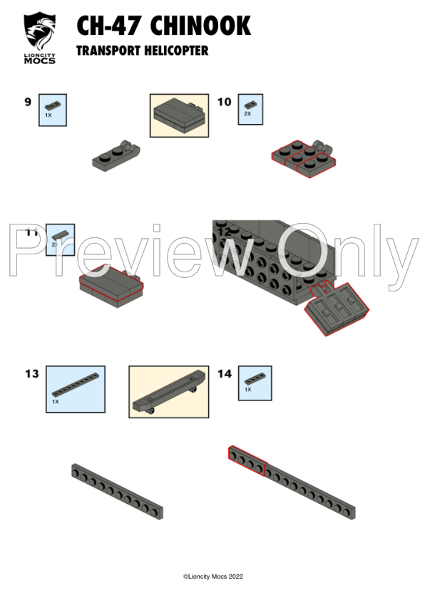 LEGO MOC CH-47 Chinook Helicopter Mini MOC by Lioncity Mocs ...