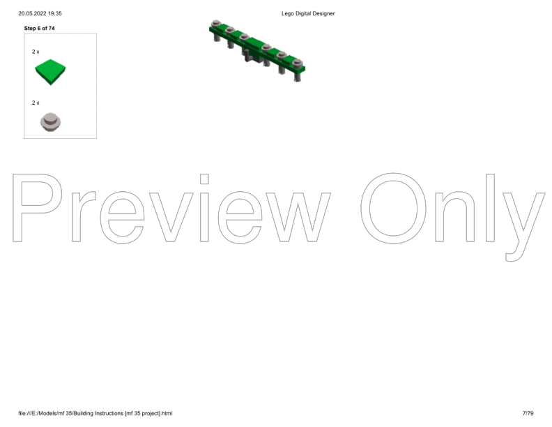 LEGO MOC Massey Ferguson 35 Display (1:25 scale) by Nikolaj DK Fergus ...