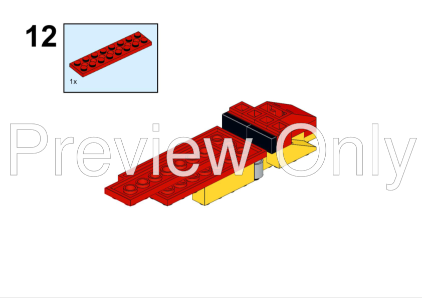 LEGO MOC Fire Fighting Plane by gvrmakes | Rebrickable - Build with LEGO