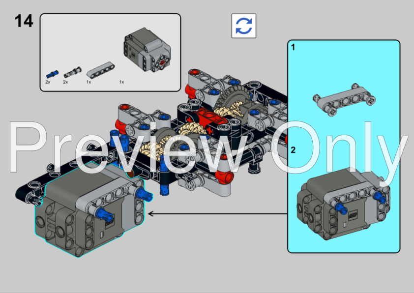 LEGO MOC App-controlled 8x4 Dump Truck by mic8per | Rebrickable - Build ...