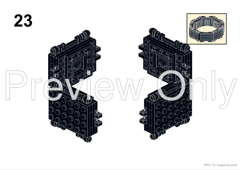Lego Moc Borg Sphere By Magureanpaul Rebrickable Build With Lego