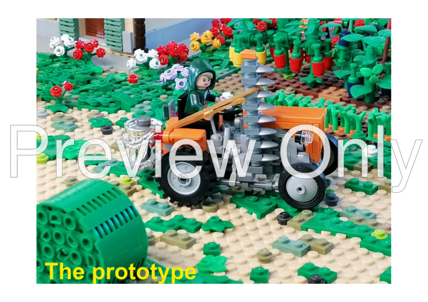 LEGO MOC SAME tractor with milk churn and side blade grass cutter by ...
